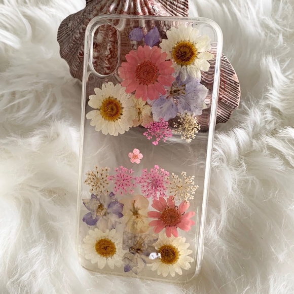 Accessories | Hand Pressed Floral Iphone Case | Poshmark